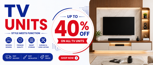 TV Units Online in India | Modern Wooden TV Cabinets & Entertainment ...